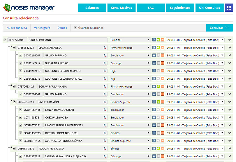 Nosis Manager | Informes Comerciales | Nosis
